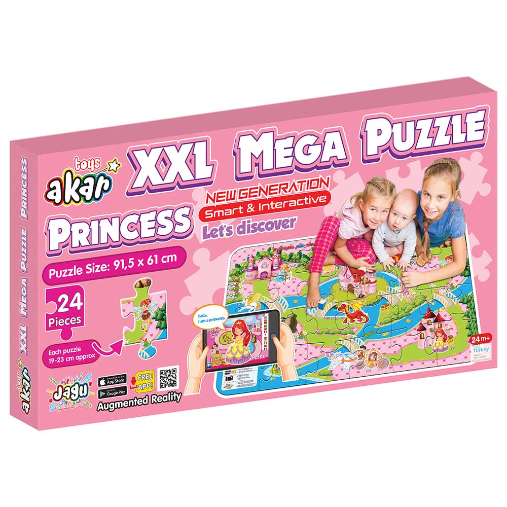 Order Akar Toys Jagu Mega Princess Puzzle 24pcs Now! | Jomla.ae