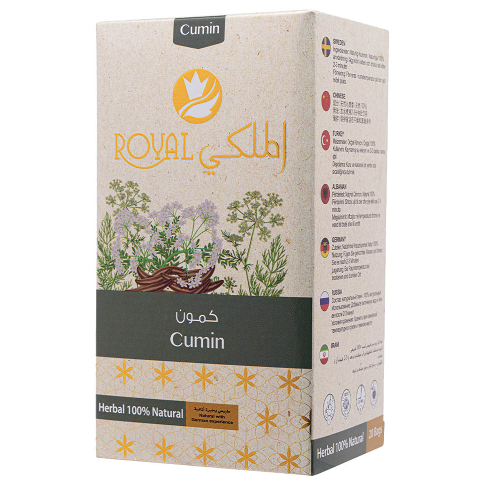 Al Malaky Royal Cumin Tea 20 Bags Jomlaae