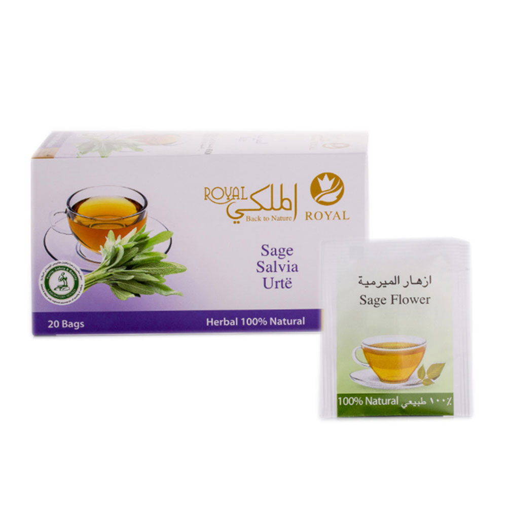 Order Al Malaky Royal - Sage Flower Tea 20 Bags Now! | Jomla.ae