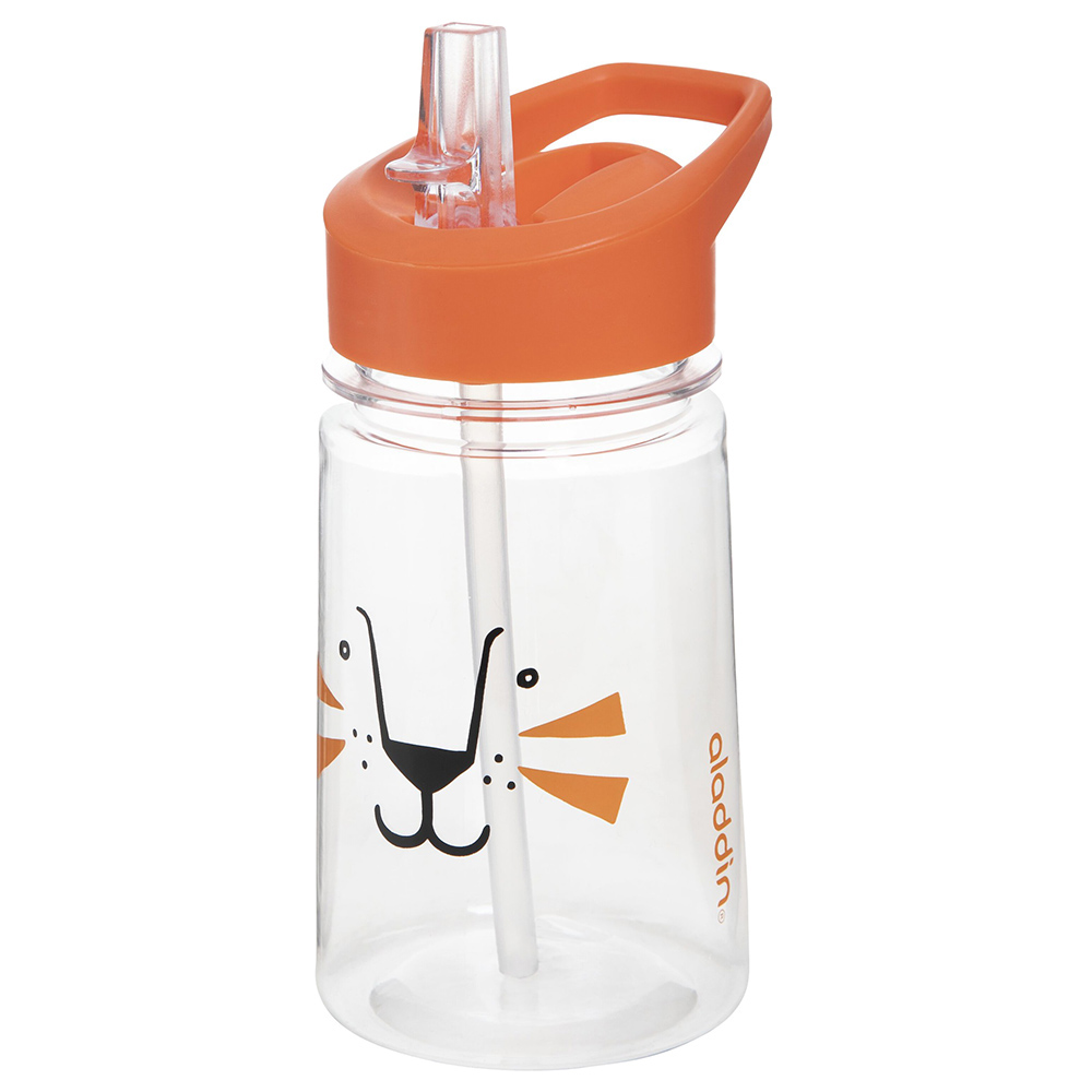 Order Aladdin - 0.43L Water Bottle Flip & Sip Lion - Orange Now! | Jomla.ae