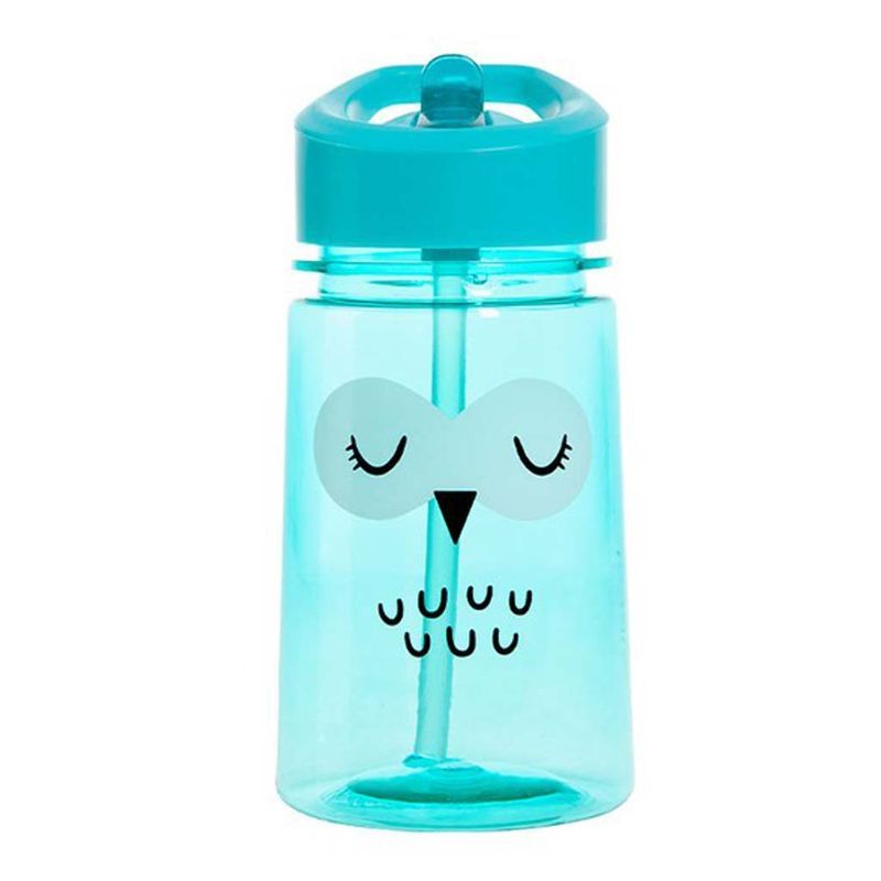 Order Aladdin - 0.43L Water Bottle Flip & Sip Owl - Blue Now! | Jomla.ae
