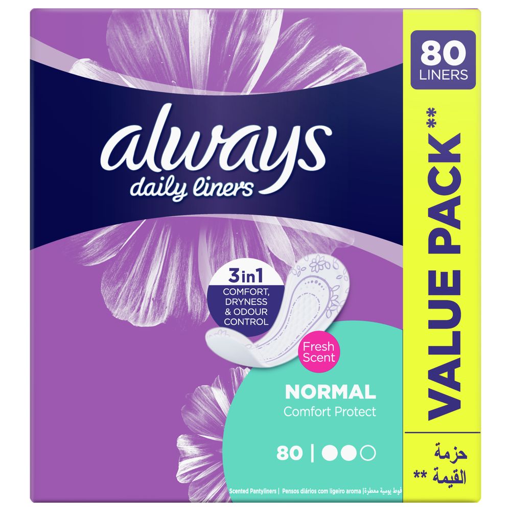 Order Always Daily Liners Comfort Protect Pantyliners With Fresh Scent ...