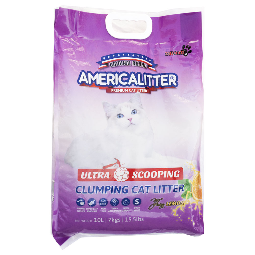 America Litter - Cat Litter Ultrascooping - Lemon - 10L | Jomla.ae