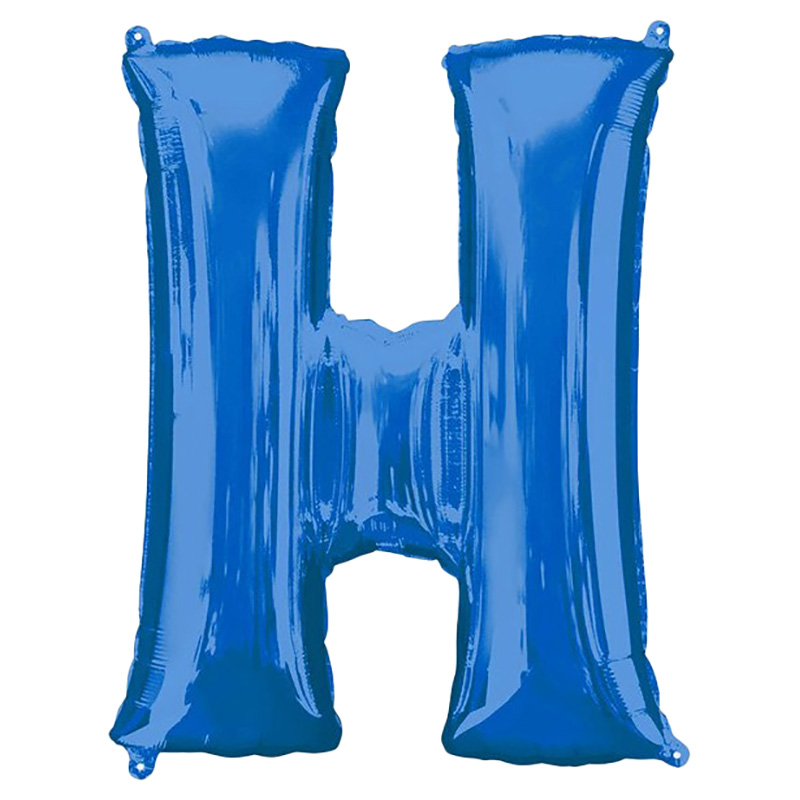 Amscan - 16" Blue Letter H Balloon | Jomla.ae