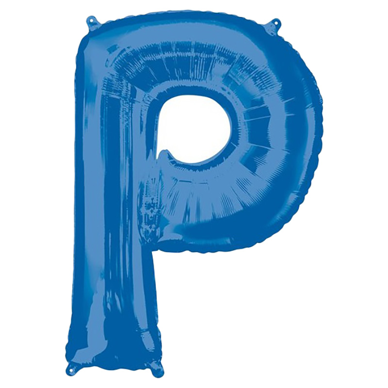 Amscan - 16" Blue Letter P Balloon | Jomla.ae