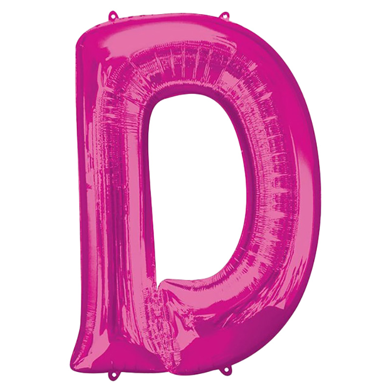 Amscan - 16" Pink Letter D Balloon | Jomla.ae