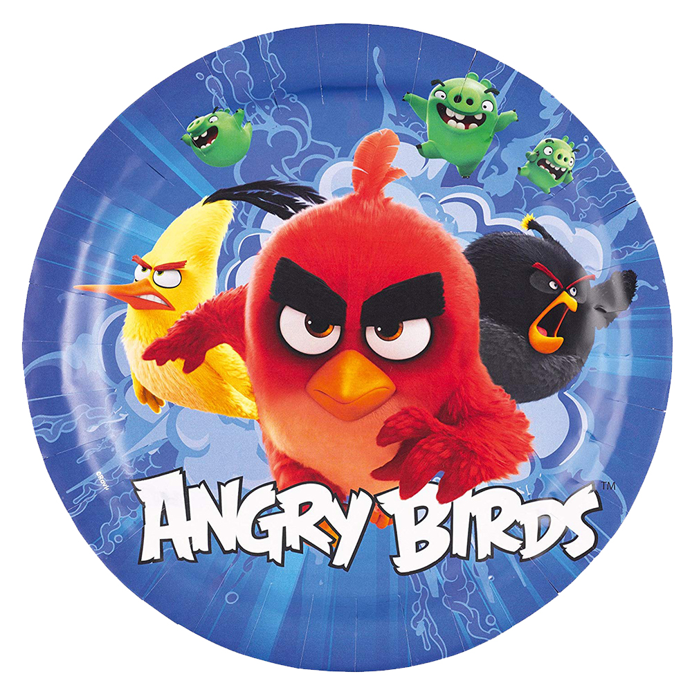 Amscan - Angry Birds Movie Paper Plates 9" 8pcs | Jomla.ae