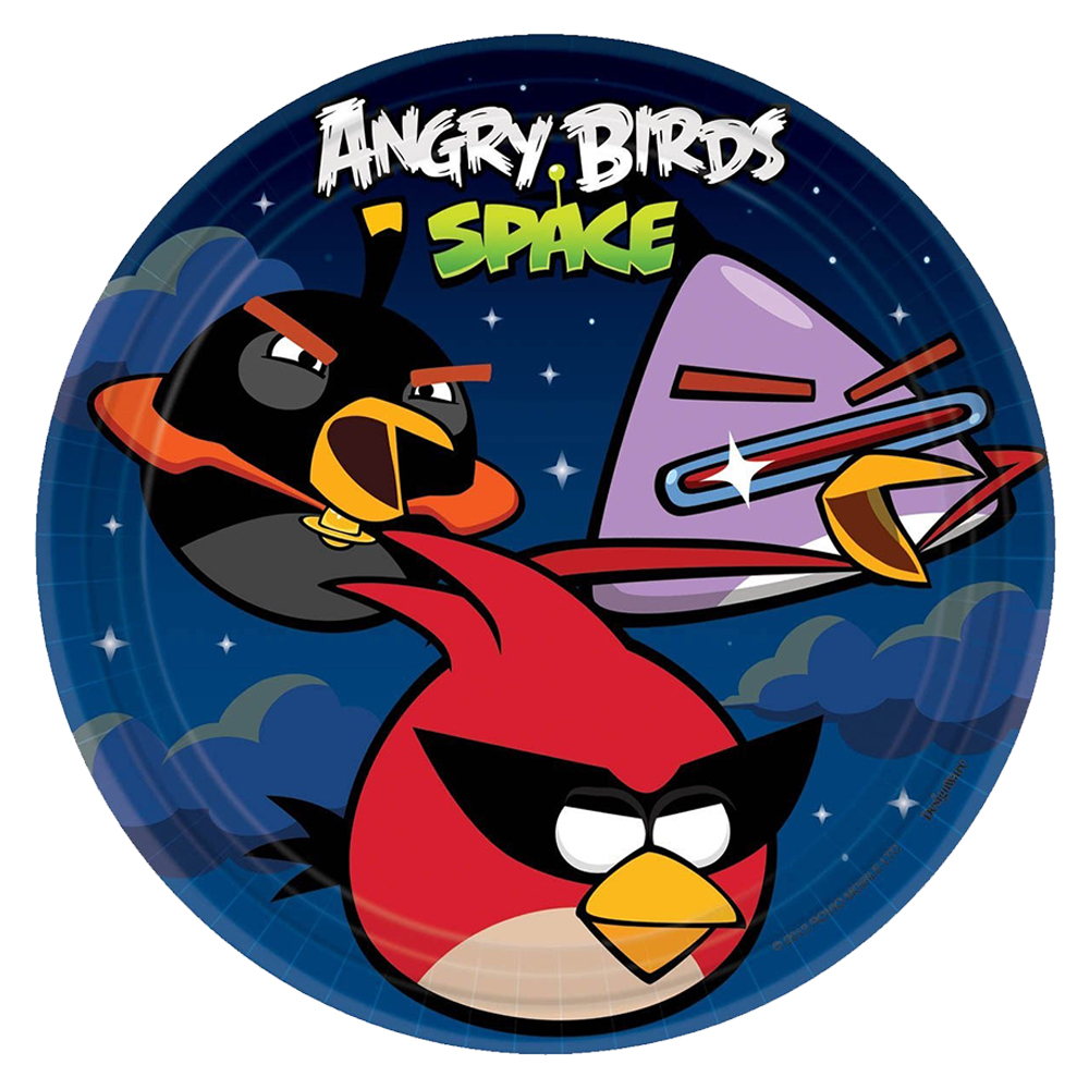 Amscan - Angry Birds Space Plates 9" 8pcs | Jomla.ae