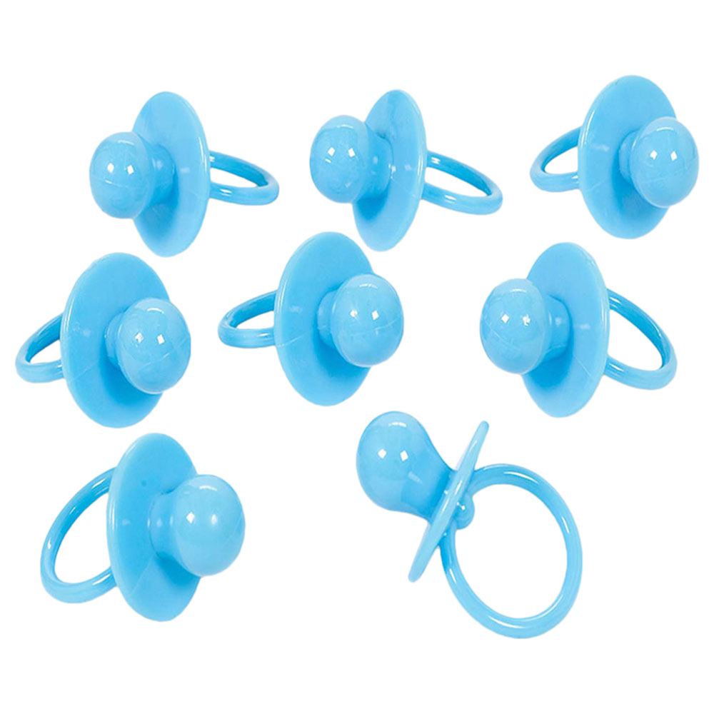 Amscan - Baby Shower Large Blue Pacifier Favors 8pcs | Jomla.ae