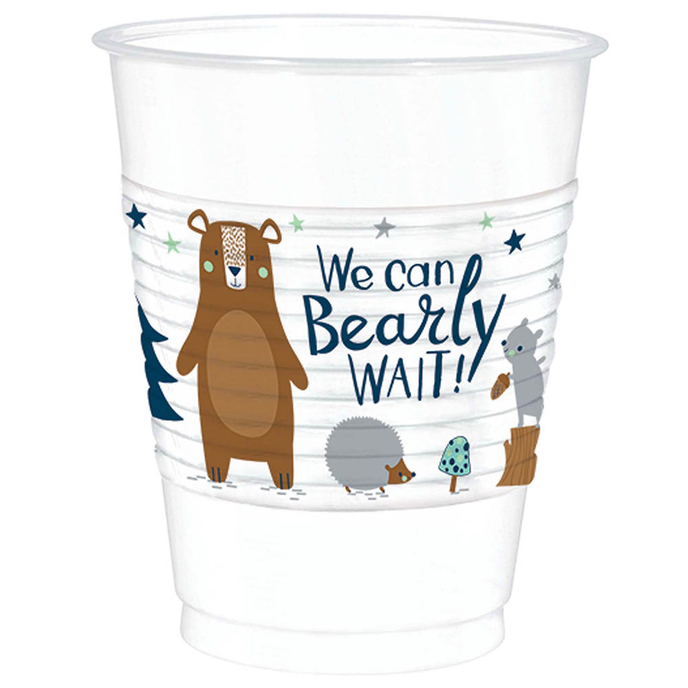 Order Amscan - Bearly Wait Boy Plastic Cups, 16Oz, 25pcs Now! | Jomla.ae
