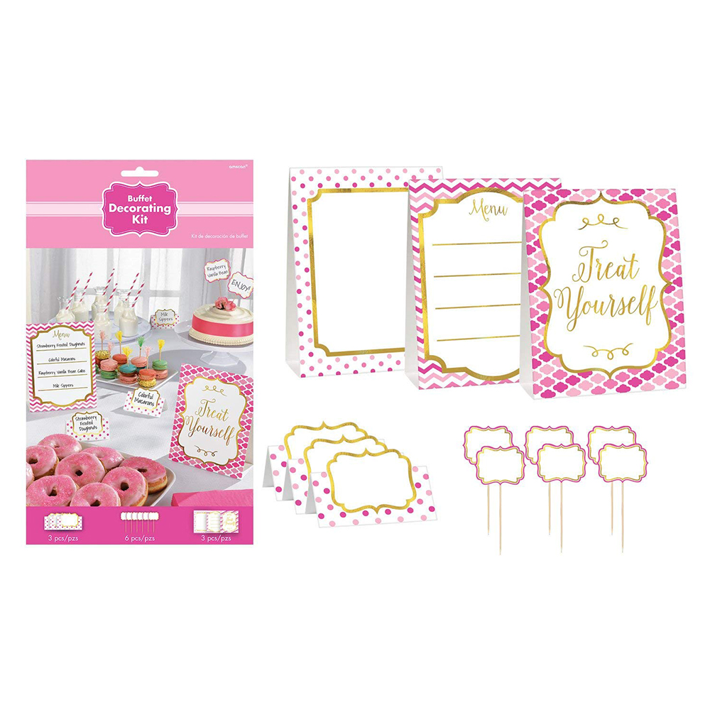 Amscan - Buffet Decorating Kit - Pink | Jomla.ae