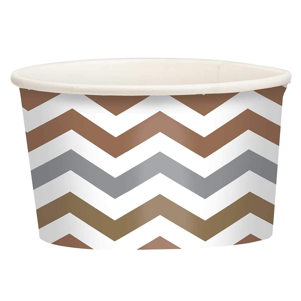 Order Amscan - Chevron Treat Cups - Mixed Metals Now! | Jomla.ae