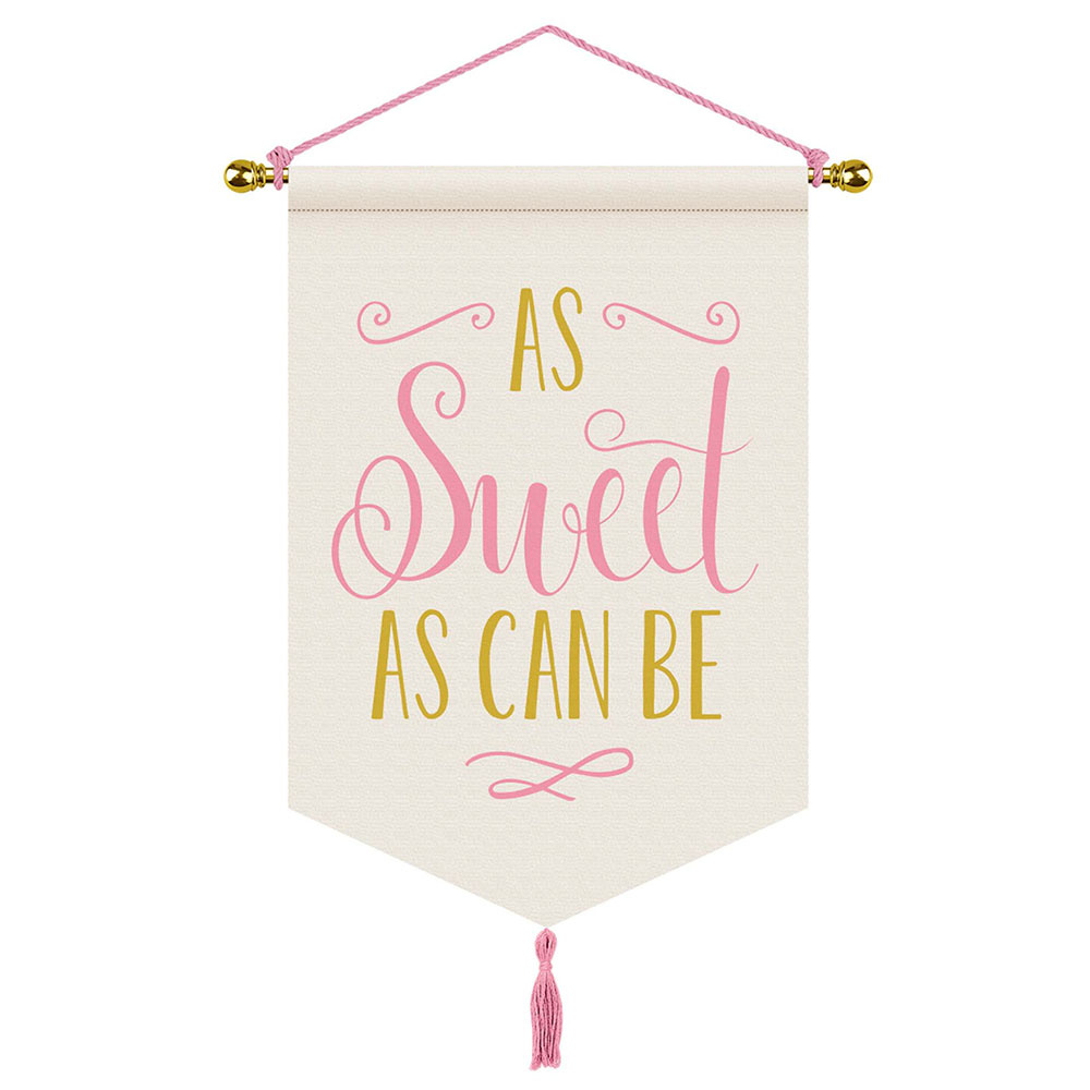 Order Amscan - Floral Baby Canvas Hanging Sign Decoration Now! | Jomla.ae