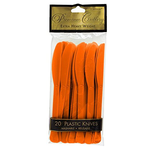 Order Amscan - Heavy Weight Plastic Knives 20pcs - Orange Peel Now ...