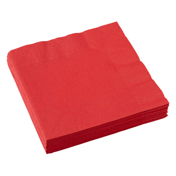 Amscan - Lunch Tissues 20pcs - Apple Red | Jomla.ae