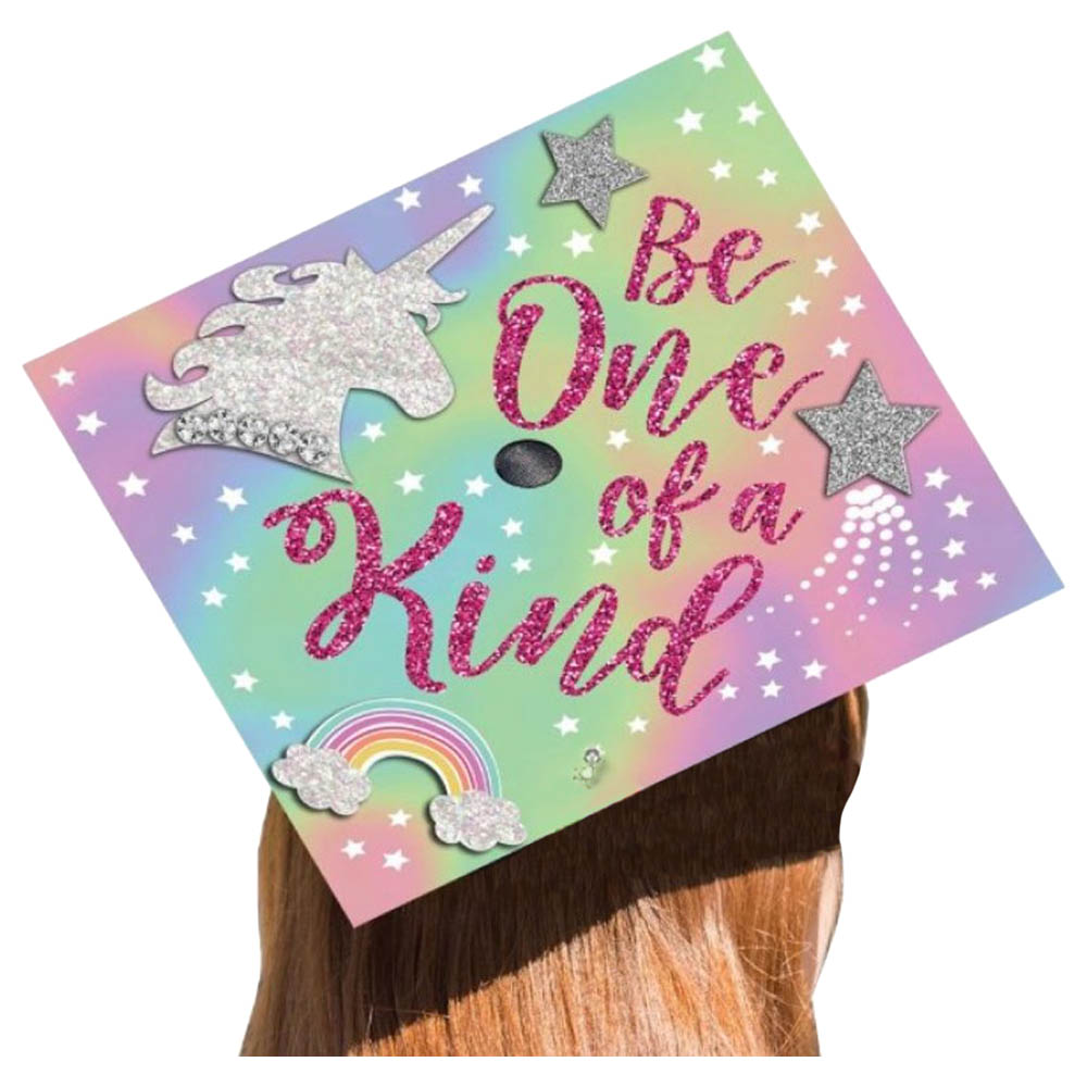 اطلب مجموعة تزيين قبعة التخرج أمسكان Amscan - One Of Kind Grad Cap ...