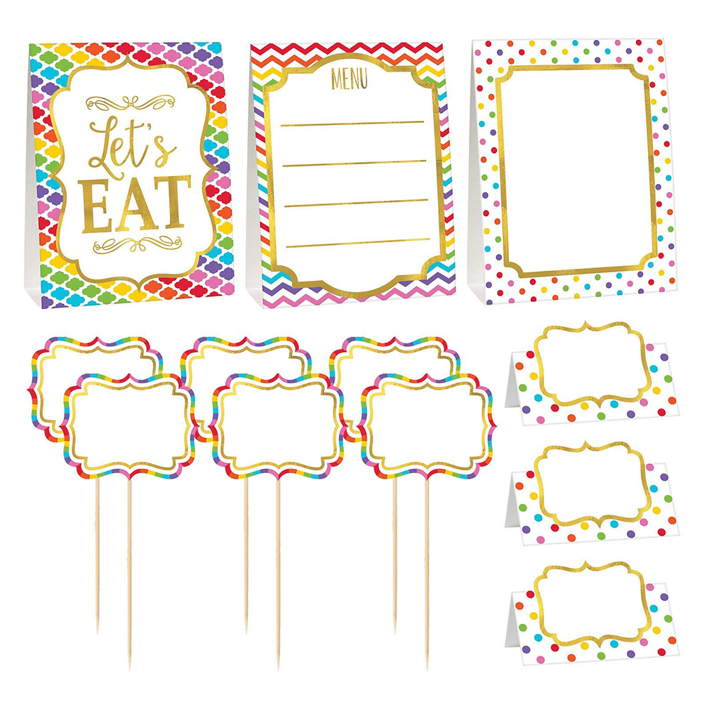 Amscan - Paper Mini Buffet Decorating Kit - Rainbow | Jomla.ae