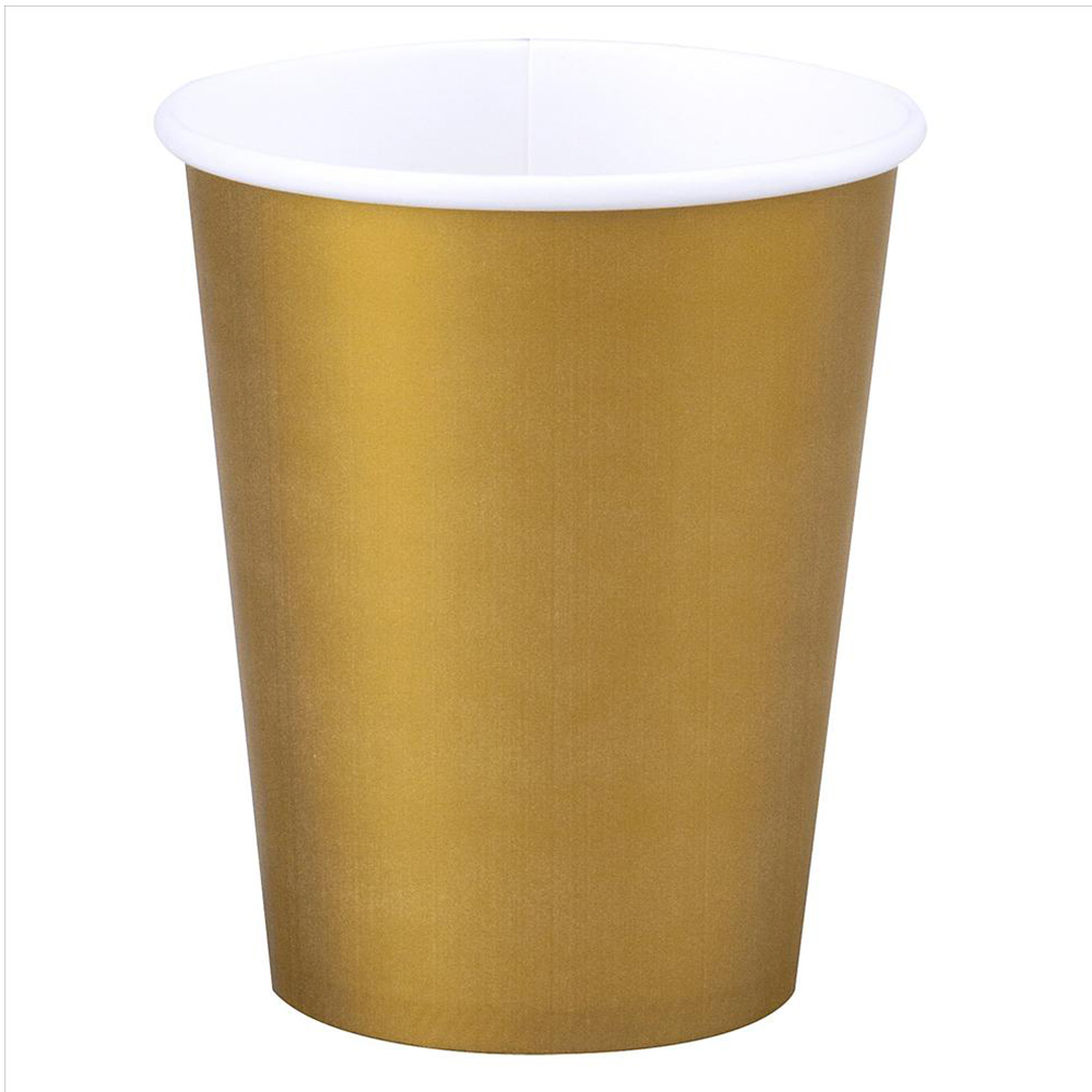 Amscan - Party Paper Cups 20pcs - Gold | Jomla.ae