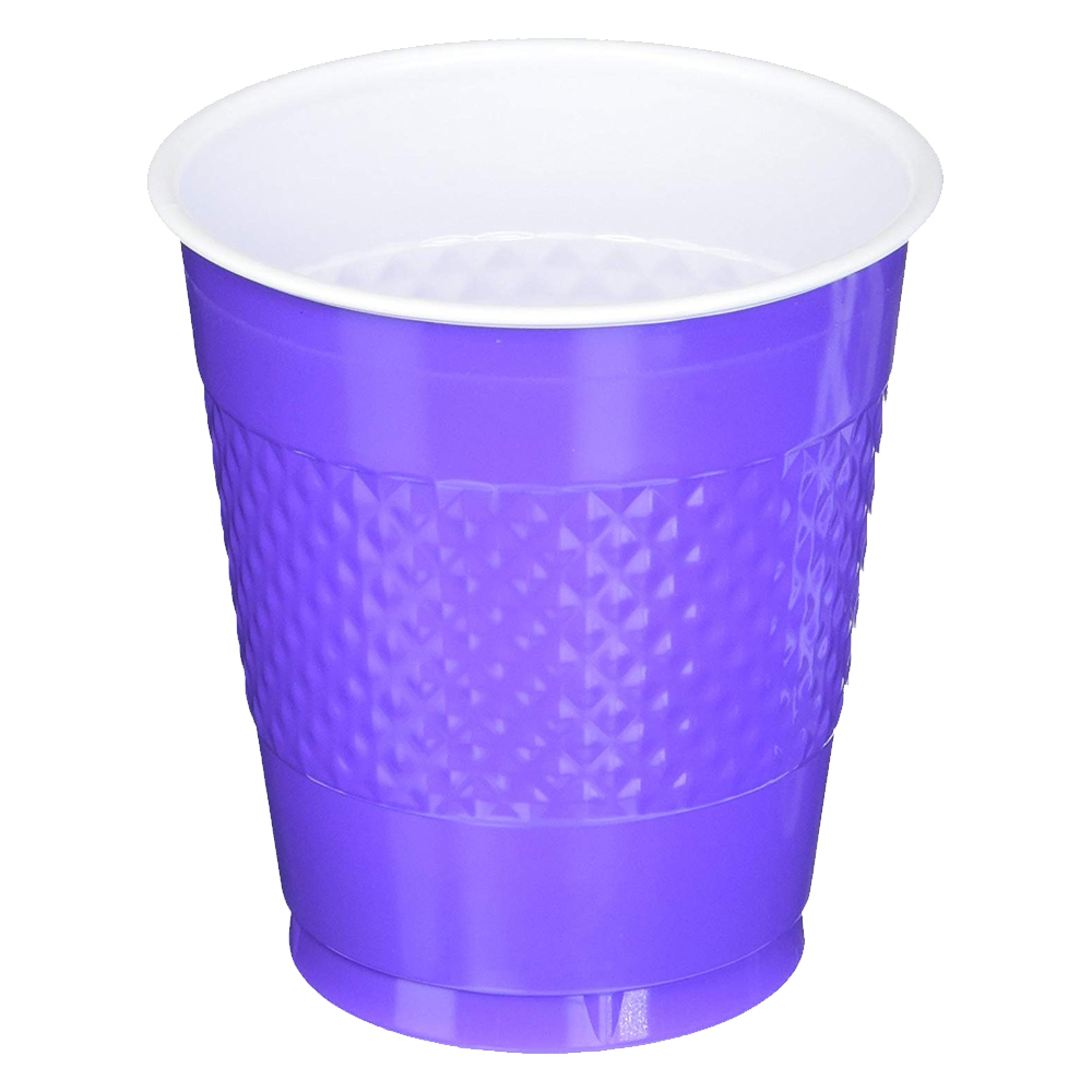 Amscan - Plastic Cups 12oz 20pcs - New Purple | Jomla.ae