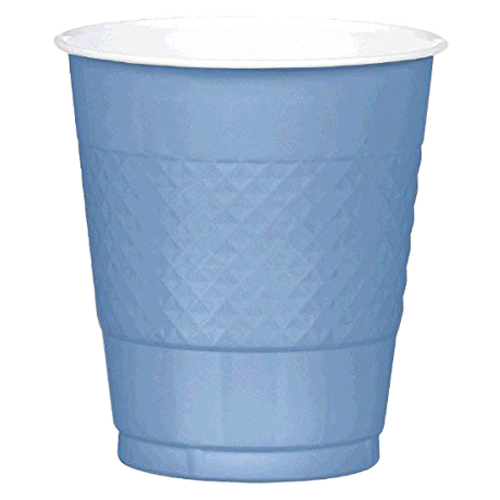 Amscan - Plastic Cups 12oz 20pcs - Pastel Blue | Jomla.ae