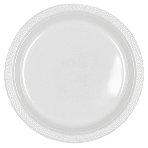 Order Amscan - Plastic Plates 10.25" 20pcs - White Now! | Jomla.ae