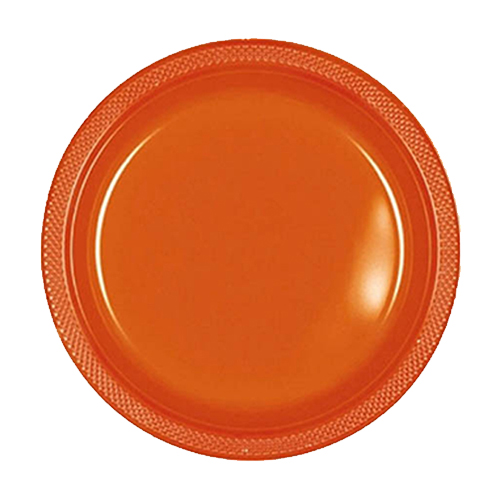 Order Amscan - Plastic Plates 7" 20pcs - Orange Peel Now! | Jomla.ae