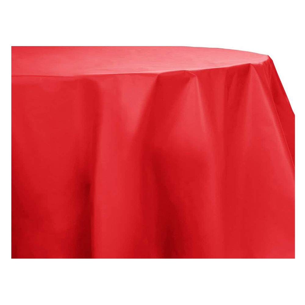 Amscan - Plastic Round Table Cover 84" - Apple Red | Jomla.ae