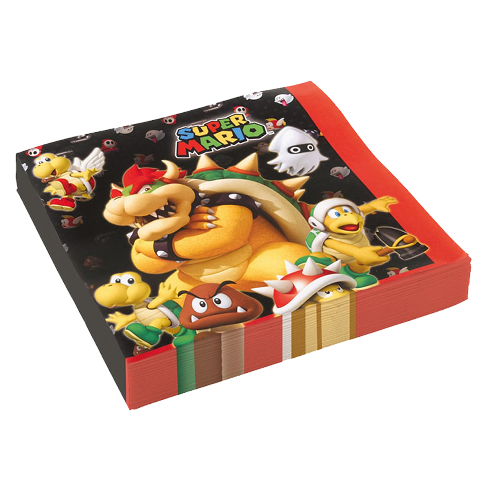 Order Amscan - Super Mario Lunch Napkins 20pcs Now! | Jomla.ae