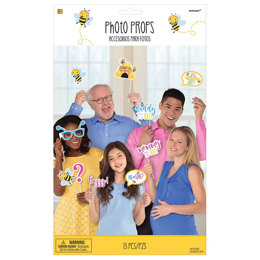 Amscan - What Will It Bee? Photo Props, 13pcs | Jomla.ae