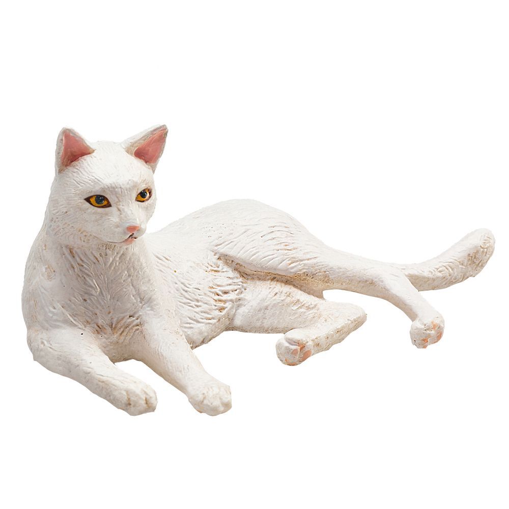 Animal Planet - Mojo Cat Lying White | Jomla.ae