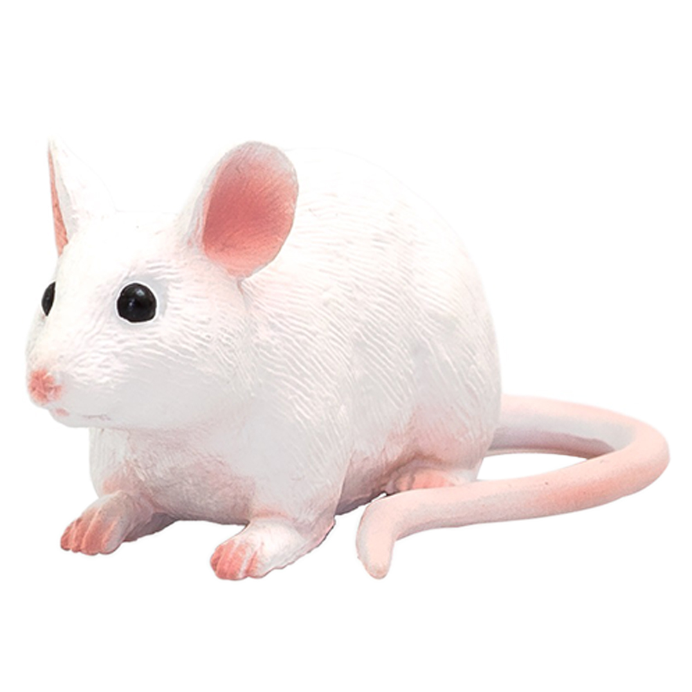 Animal Planet - Mojo Mouse Toy Figure - White | Jomla.ae