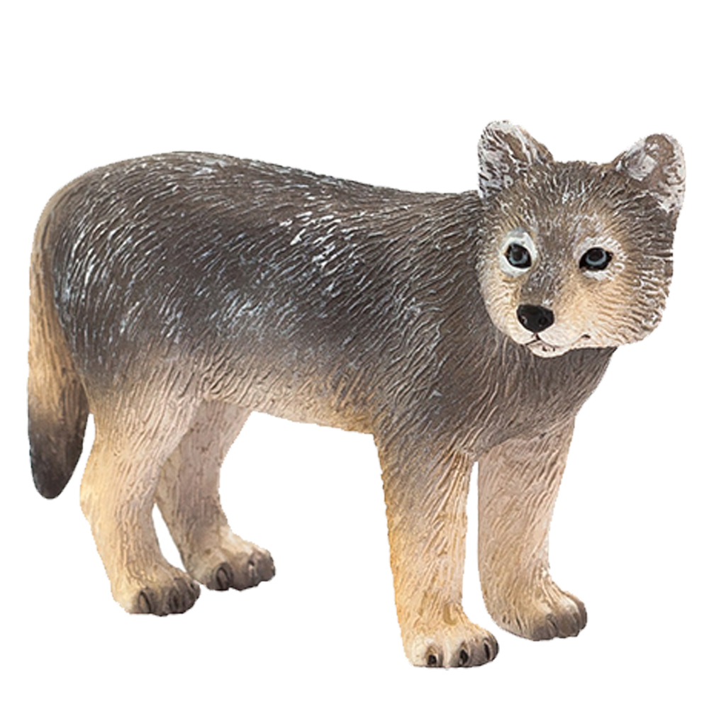 Order Animal Planet - Mojo Wolf Cub Toy Figure - Black & Brown Now ...