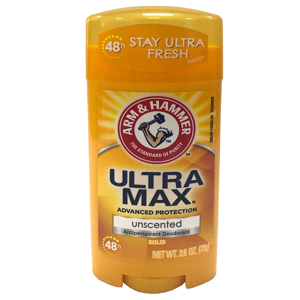Arm & Hammer Ultra Max Unscented Deodorant 73g | Jomla.ae