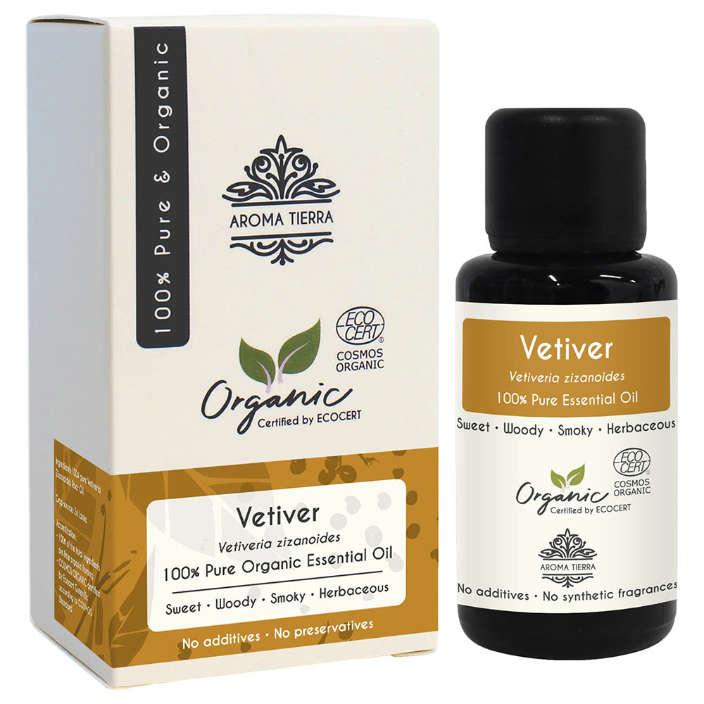 Order Aroma Tierra - Organic Vetiver Essential Oil - 30ml Now! | Jomla.ae