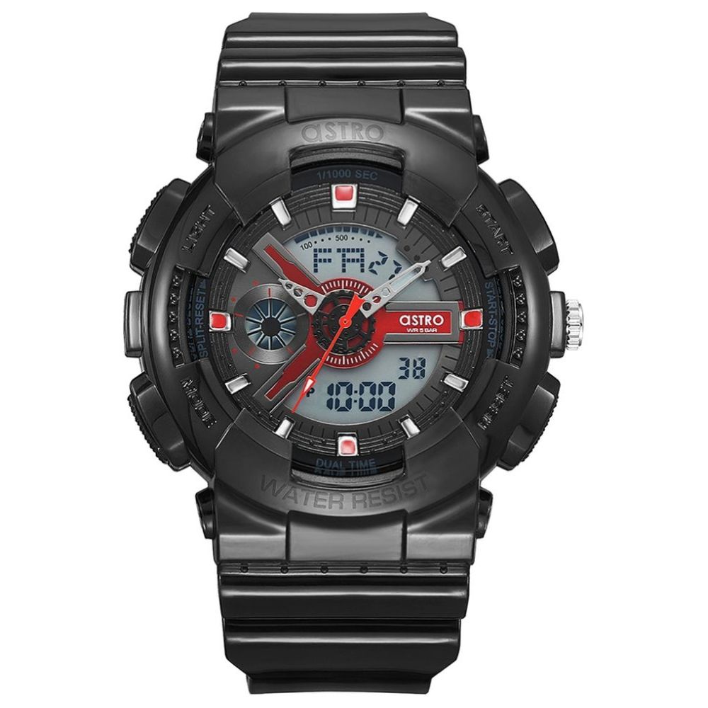 Astro - Men's Analog-Digital Dial Watch - 51.2mm - Black | Jomla.ae