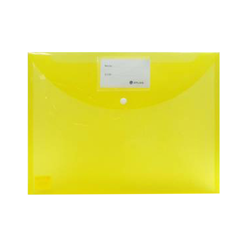 Atlas - 12pcs Document Bag with Card & Button F/S - Yellow | Jomla.ae
