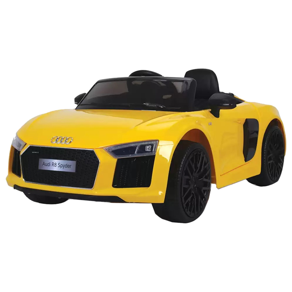 Audi - R8 Spyder Remote Control Kids Car - 12V - Yellow | Jomla.ae
