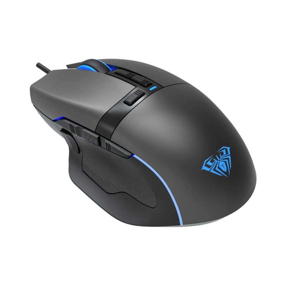 Aula - F808 Wind RGB Gaming Mouse W/ Rainbow Backlight - Black | Jomla.ae