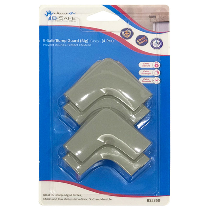 B-Safe - Bump Guard Big Pack of 4 - Grey | Jomla.ae