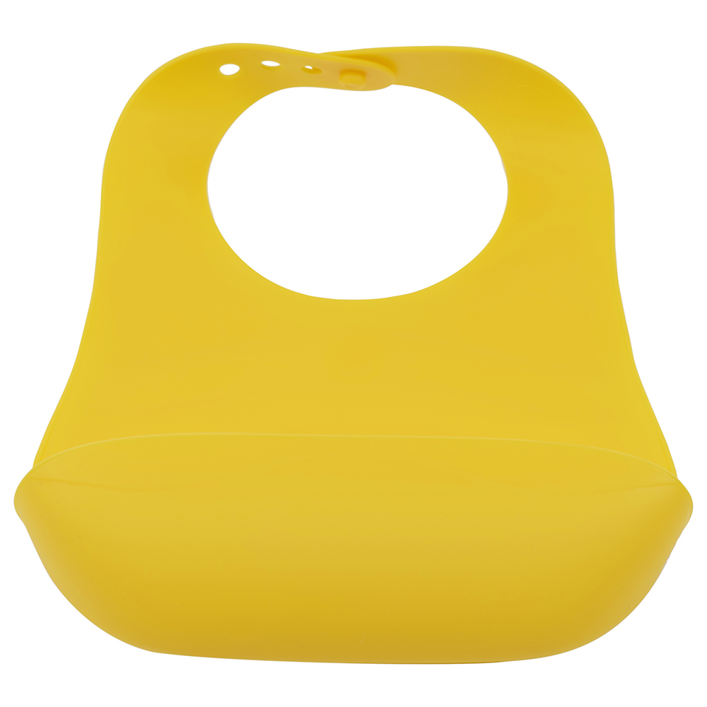 Order Babe - Baby Silicon Bib - Yellow Now! | Jomla.ae