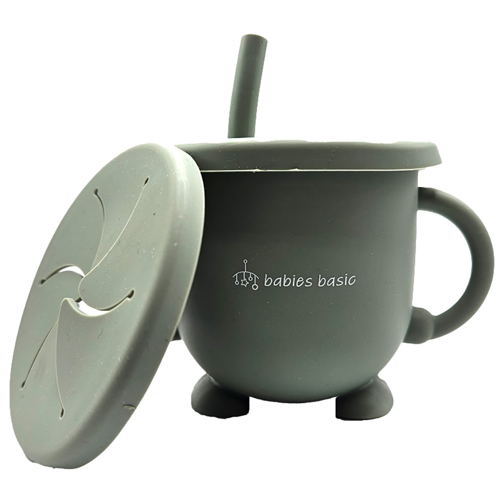 Order Babies Basic - 2-In-1 Sippy / Snack Cup - Green Now! | Jomla.ae
