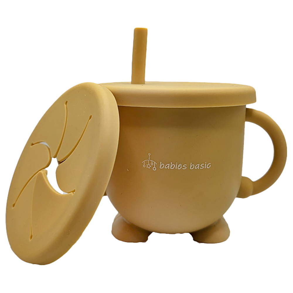 Order Babies Basic - 2-In-1 Sippy / Snack Cup - Yellow Now! | Jomla.ae