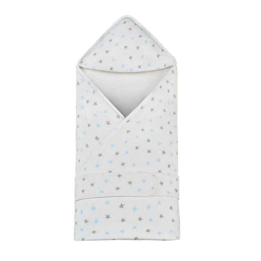 Baby Insular - Hooded Swaddle - Stars | Jomla.ae