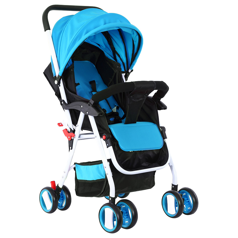 Order Baby Plus - Stroller Cum Pram - Blue & Black Now! | Jomla.ae