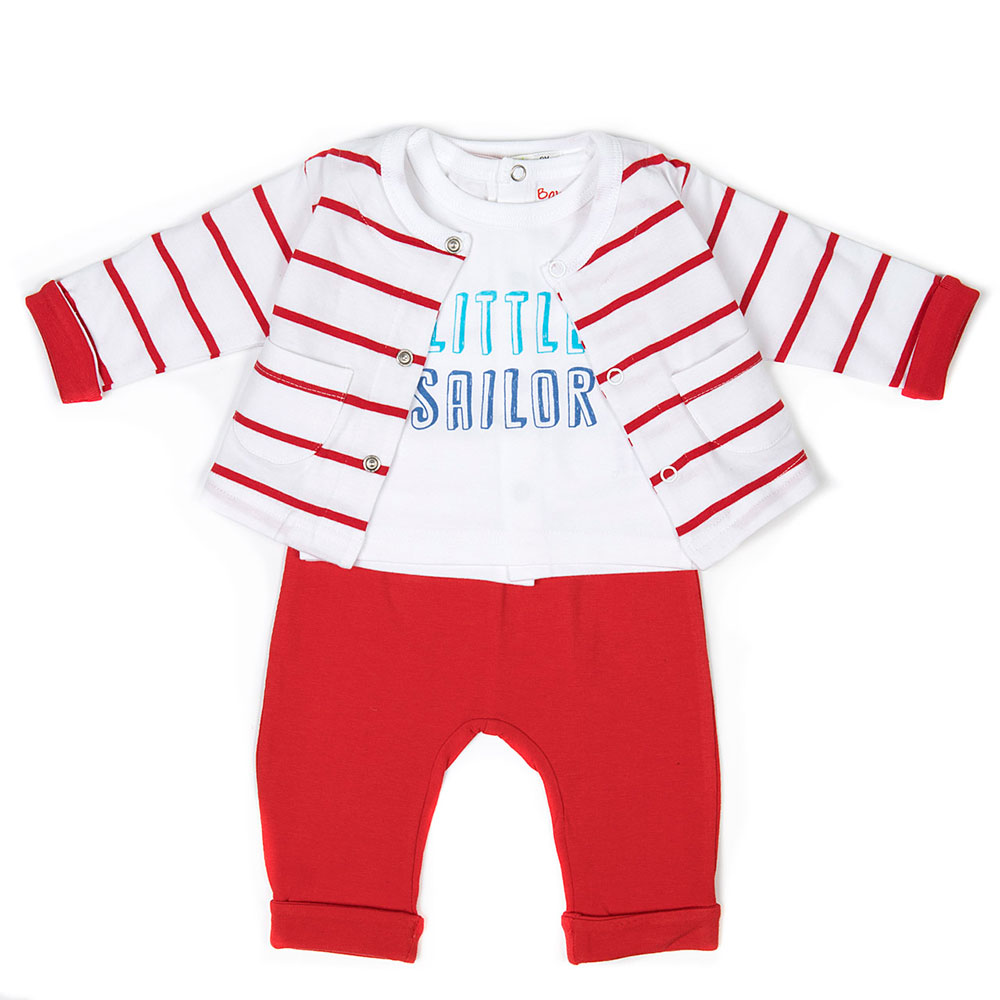 Babybol - Little Sailor Printed Baby 3pc-Set | Jomla.ae