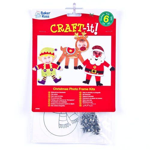 Order Baker Ross - Christmas Jointed Character Photo Frames - Pack of 6 ...