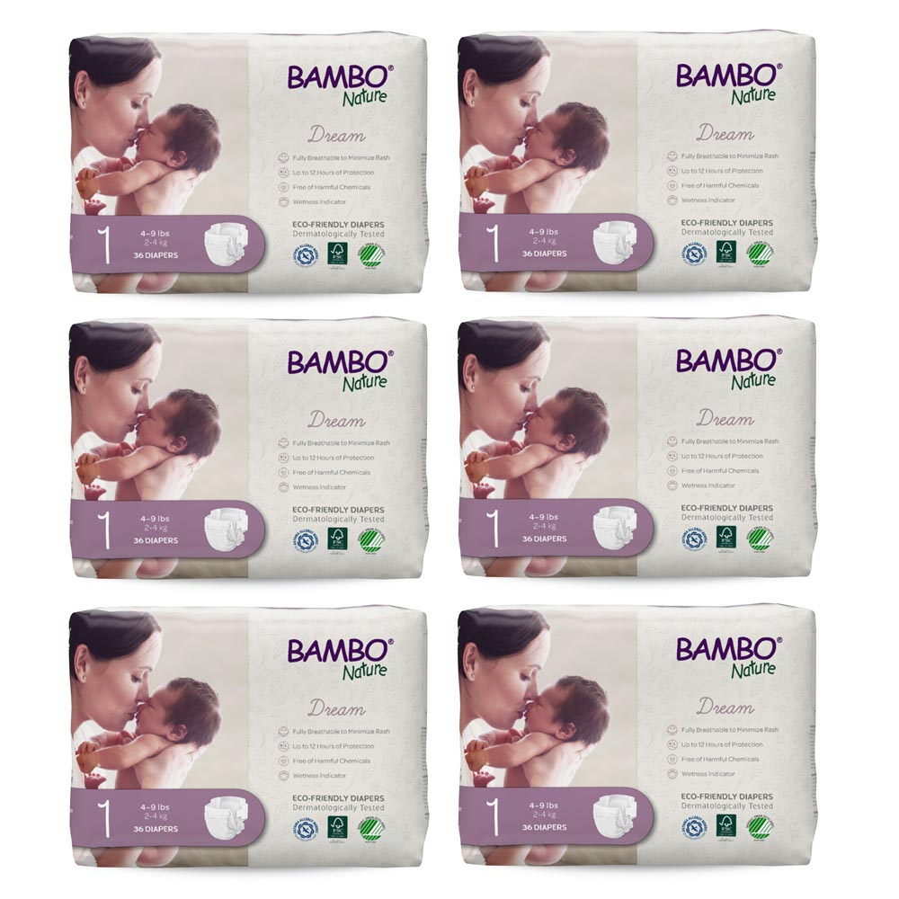 Order Bambo Nature Eco-Friendly Diapers Mega Pack - Size 1, 2-4Kg ...