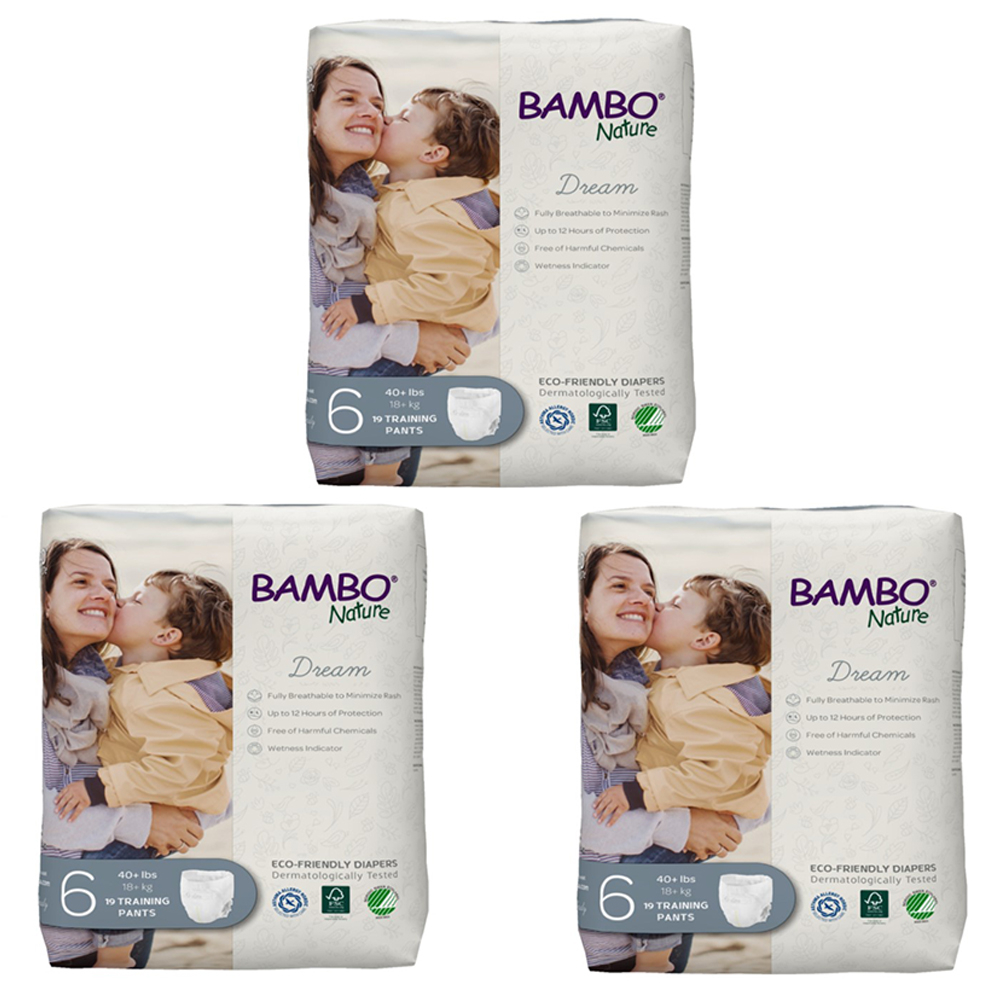 Bambo Nature Eco - Friendly Diapers Pants, Size 6, 18+kg, 57 Pants ...