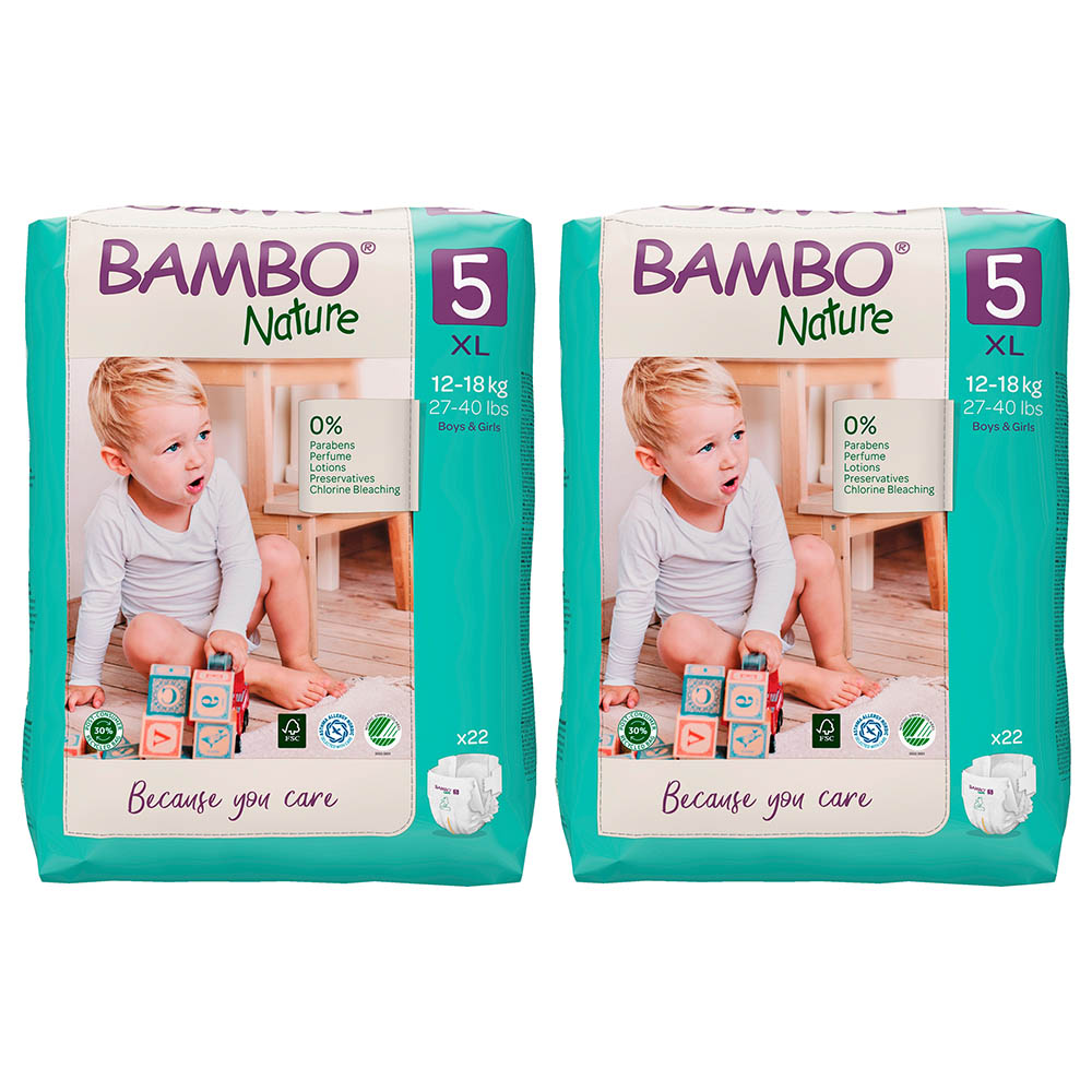 Order Bambo Nature - Eco-Friendly Diapers, Size 5, 12-18kg 44 Count Now ...