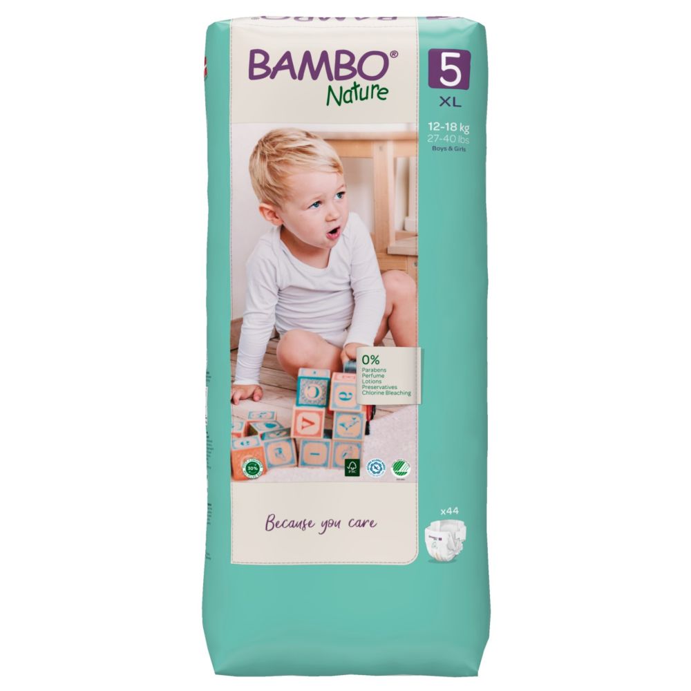 Order Bambo Nature - Eco-Friendly Diapers, Size 5, 12-18kg 44 pcs, Tall ...